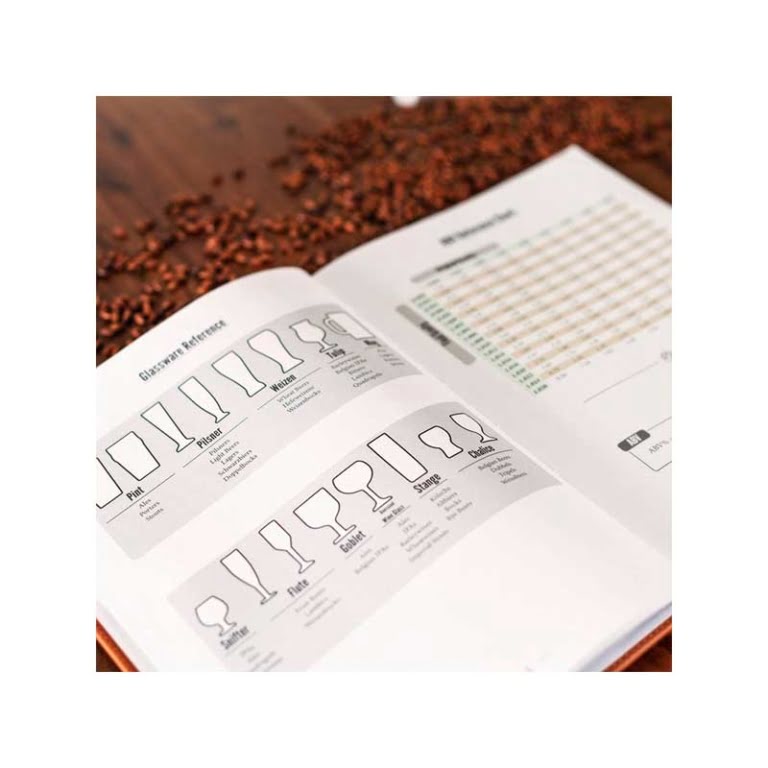 Brew Journal bryggelogg med plass til 70 oppskrifter