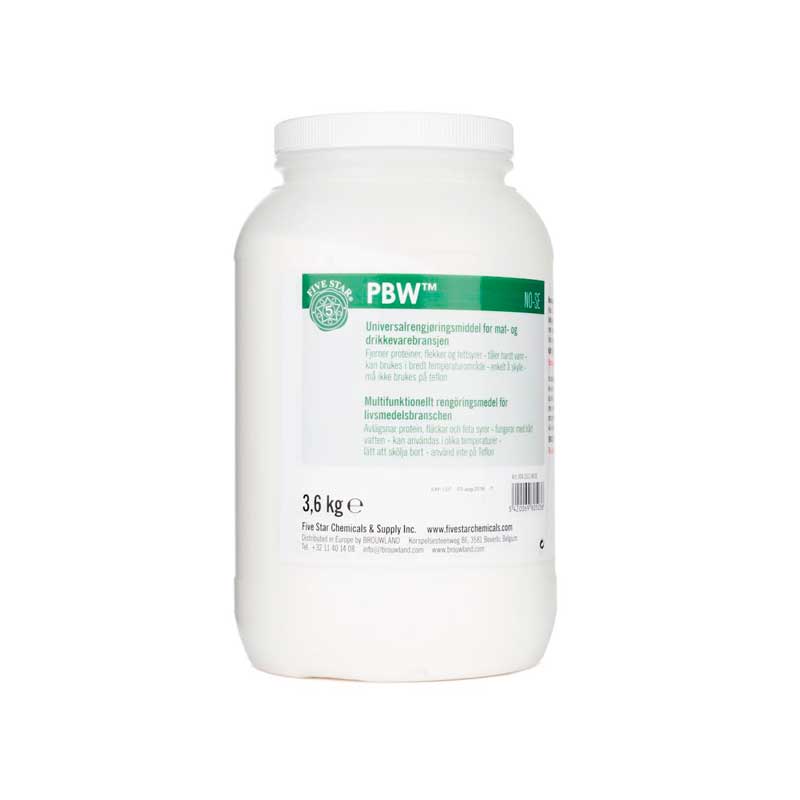PBW Powdered Brew Wash 3.6kg - Ølbrygging og tilbehør